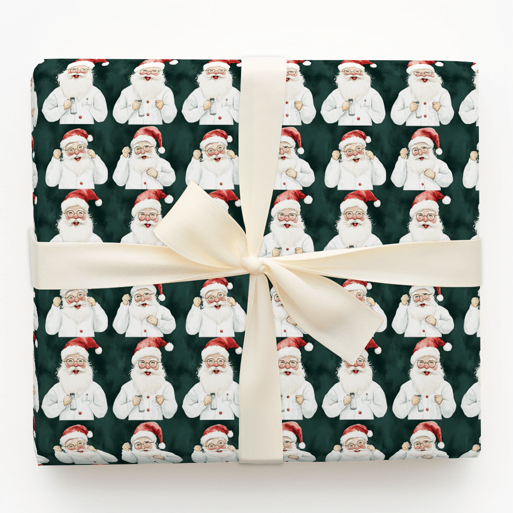 Claus Chemistry Wrapping Paper: Christmas Science Gift Wrap – Page ...