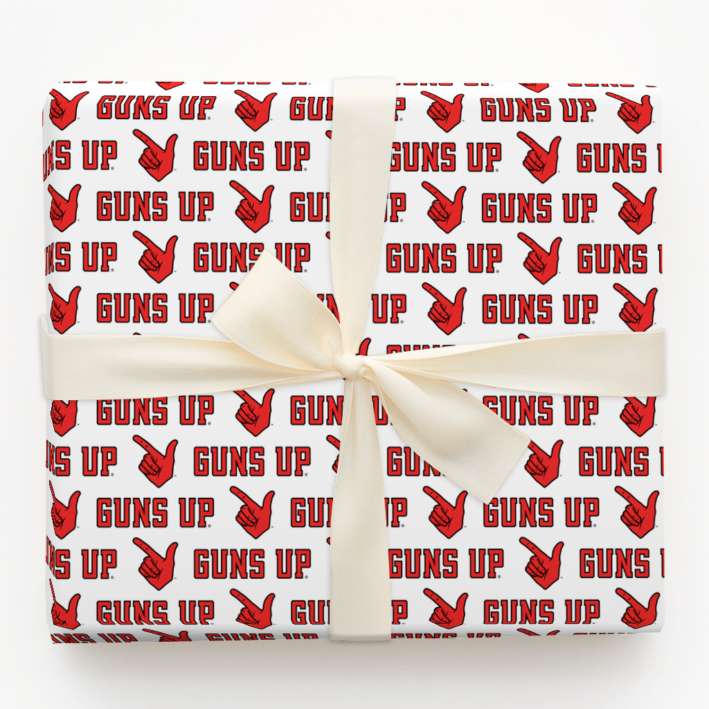 The Guns Up Mark Wrapping Paper: Texas Tech Gift Wrap – Aspen & Arlo