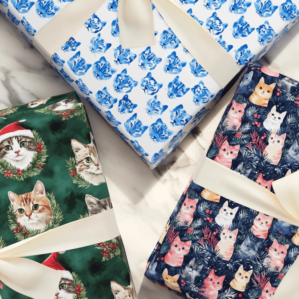 Christmas Cats Wrapping Paper – Aspen & Arlo Gift Wrap