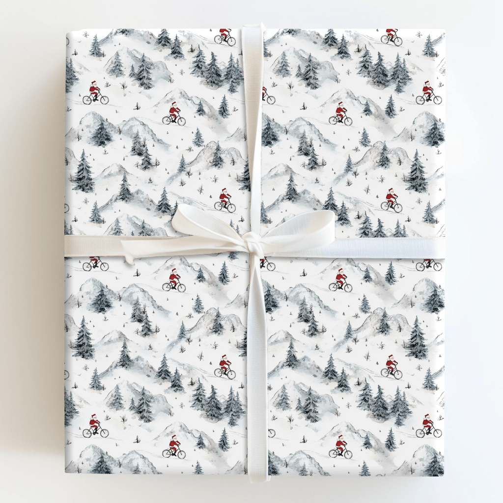 Vancouver Bikes Wrapping Paper: Mountain Bike Gift Wrap – Aspen & Arlo