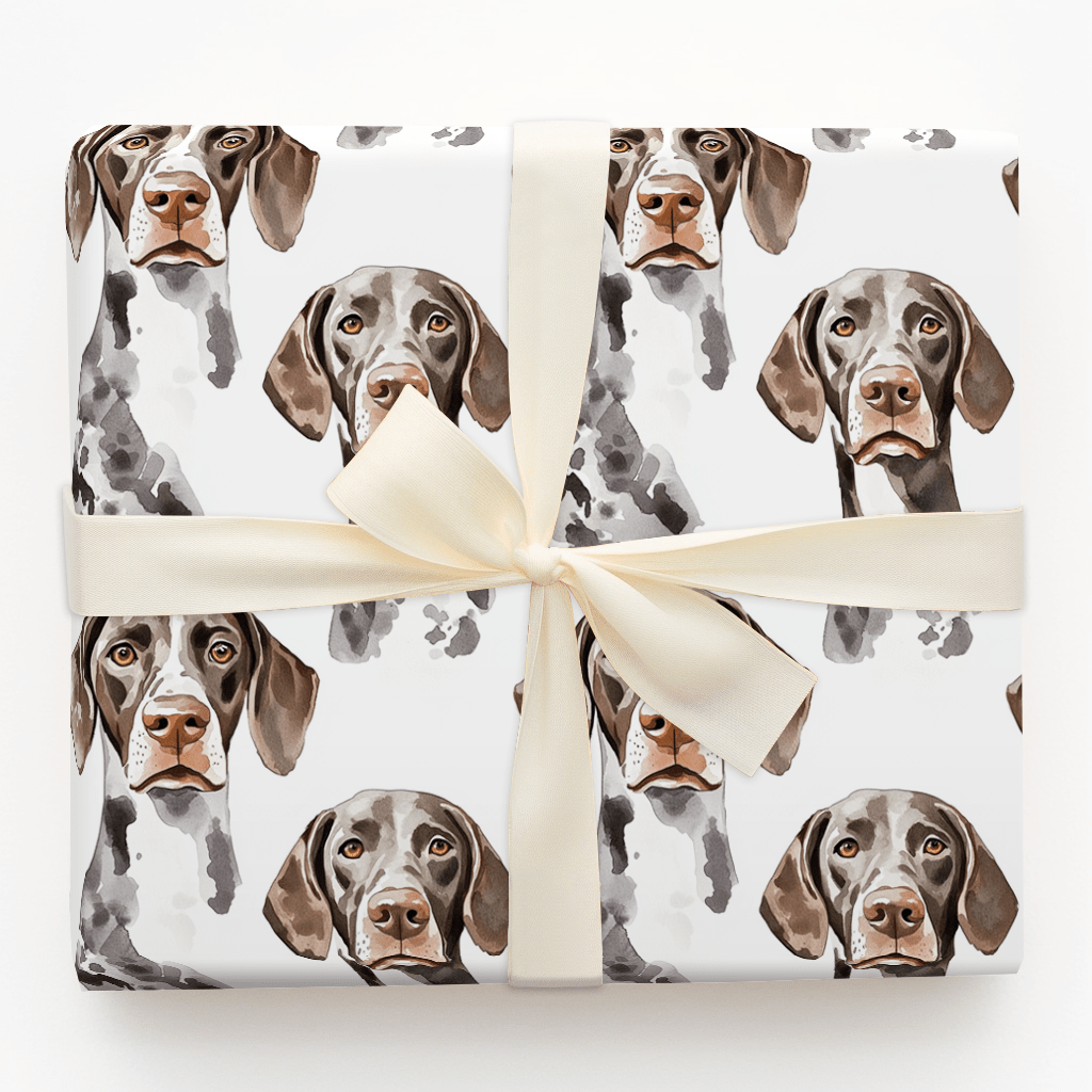 German Shorthaired Pointer Wrapping Paper: Dog Gift Wrap – Aspen & Arlo