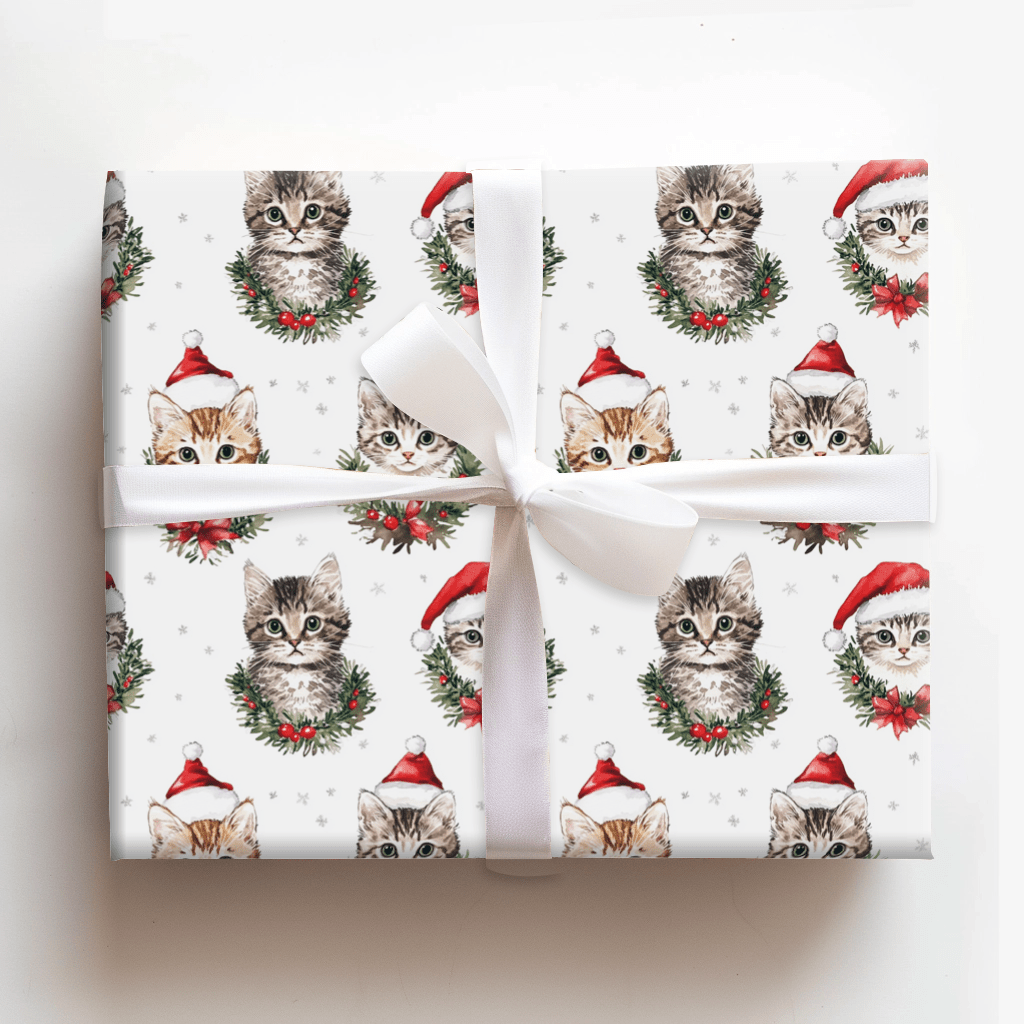 Belle & Whisker Wrapping Paper: Cat Christmas Gift Wrap – Aspen & Arlo