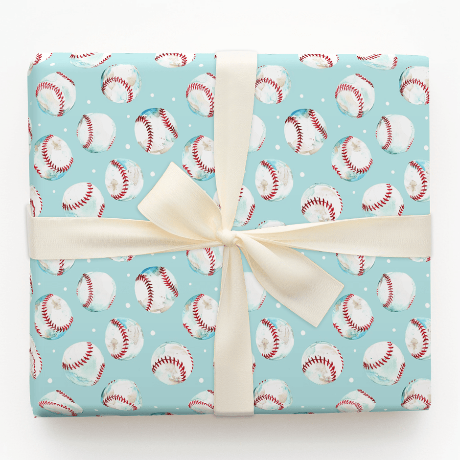 Baseball Wrapping Paper – Aspen & Arlo Gift Wrap