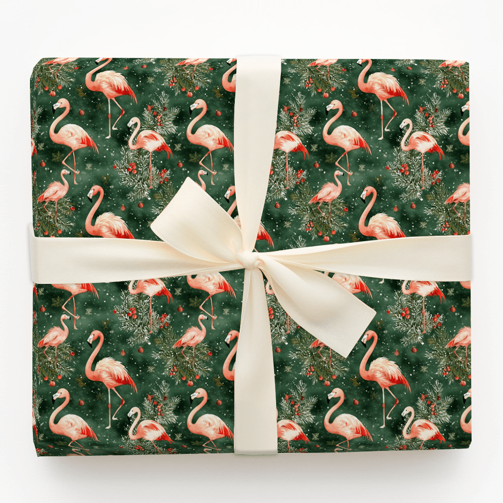 Flamingo Wonderland Wrapping Paper: Tropical Flamingo Gift Wrap – Aspen ...