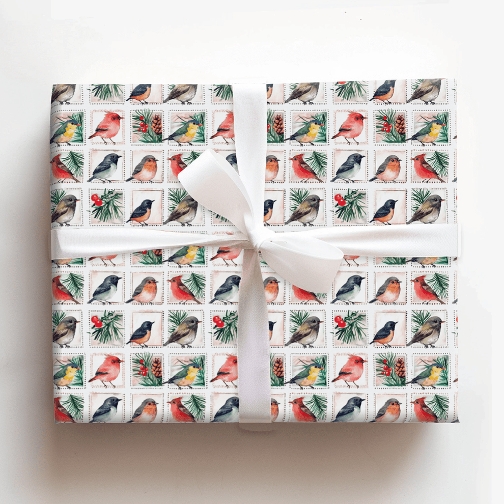 Mail Carrier Wrapping Paper: Vintage Christmas Animal Gift Wrap – Aspen ...