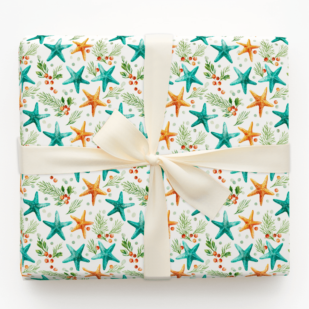 Wish Upon a Starfish Wrapping Paper – Aspen & Arlo Gift Wrap