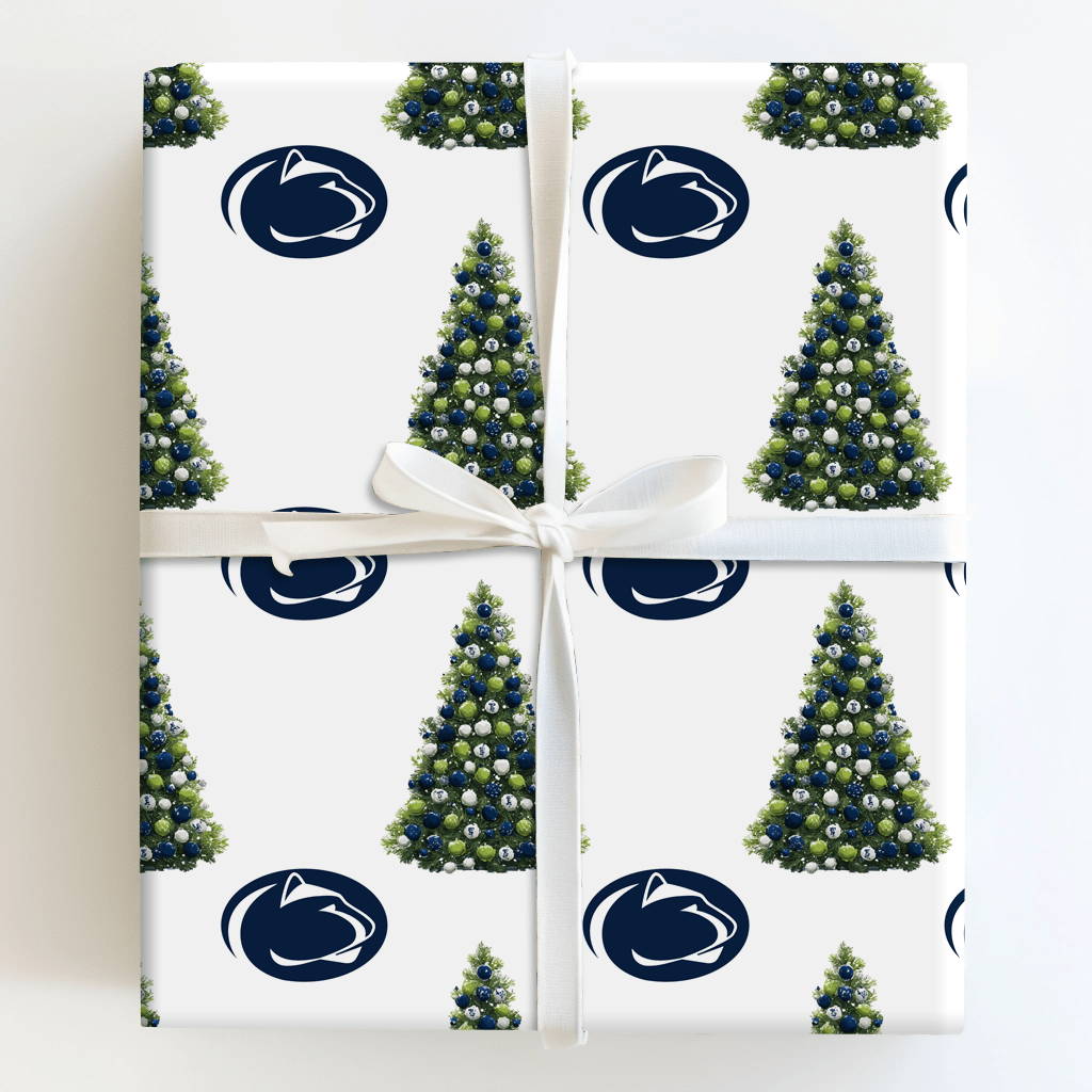 Deck the Den Wrapping Paper: Penn State Christmas Gift Wrap – Aspen & Arlo