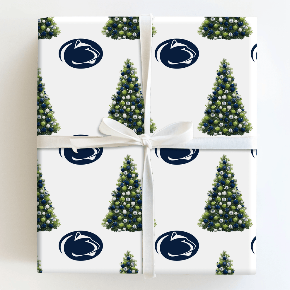 Deck the Den Wrapping Paper: Penn State Christmas Gift Wrap – Aspen & Arlo