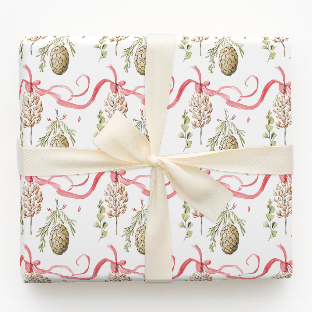 Needles and Nice Wrapping Paper: Christmas Pinecone Gift Wrap Wrapping ...