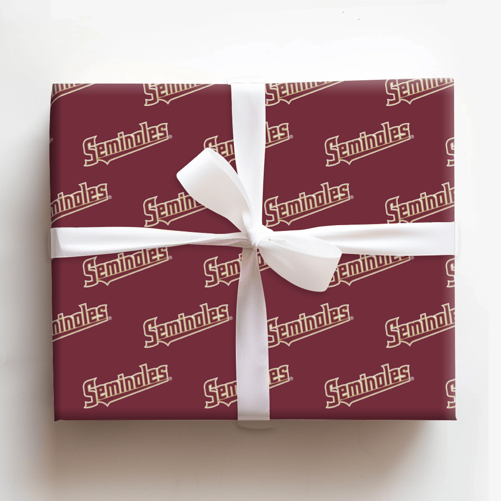 Seminole Sluggers Wrapping Paper: Florida State Gift Wrap – Aspen & Arlo