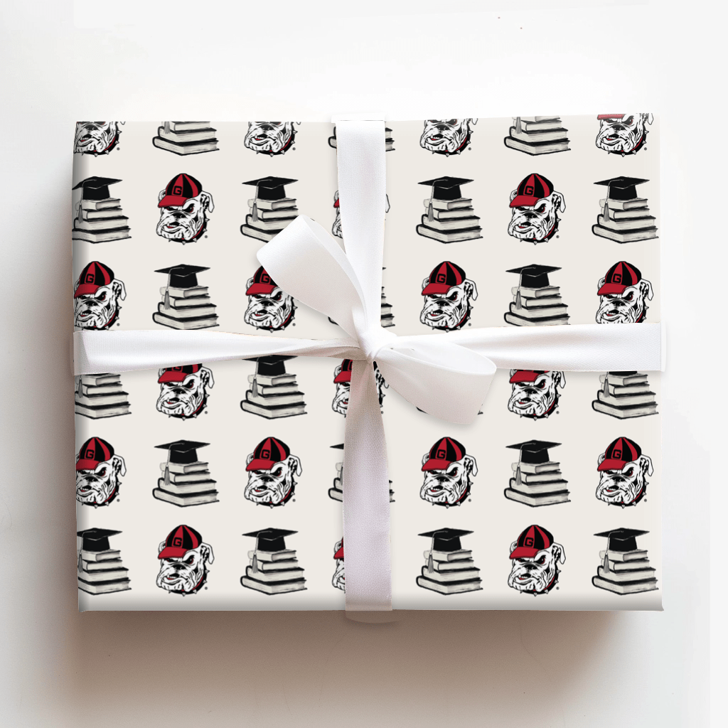 Georgia Scholar Wrapping Paper: Collegiate Graduation Gift Wrap ...