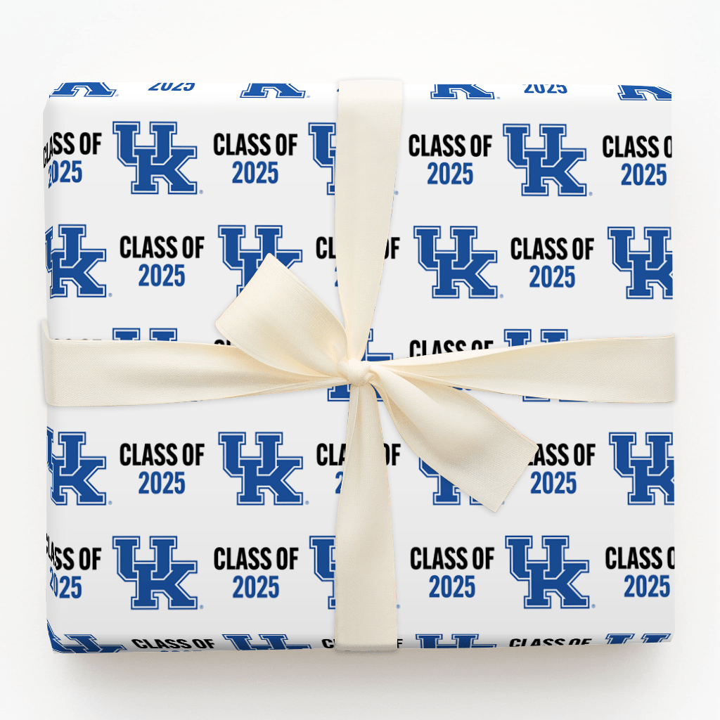 Class of 2025 Kentucky Wrapping Paper: Collegiate Graduation Gift Wrap ...