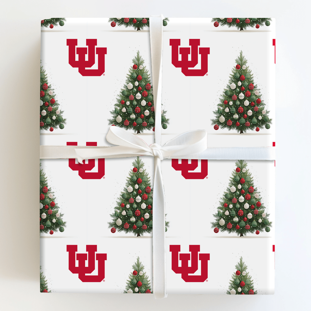 Utah Fir Tradition Wrapping Paper: Collegiate Christmas Gift Wrap ...