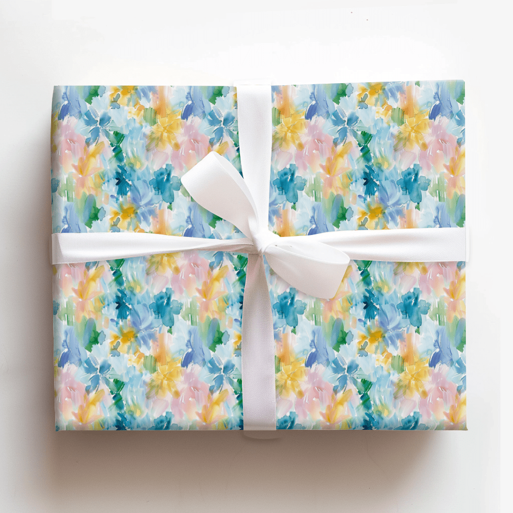 Delight In Light Wrapping Paper: Abstract Watercolor Gift Wrap Wrapping ...