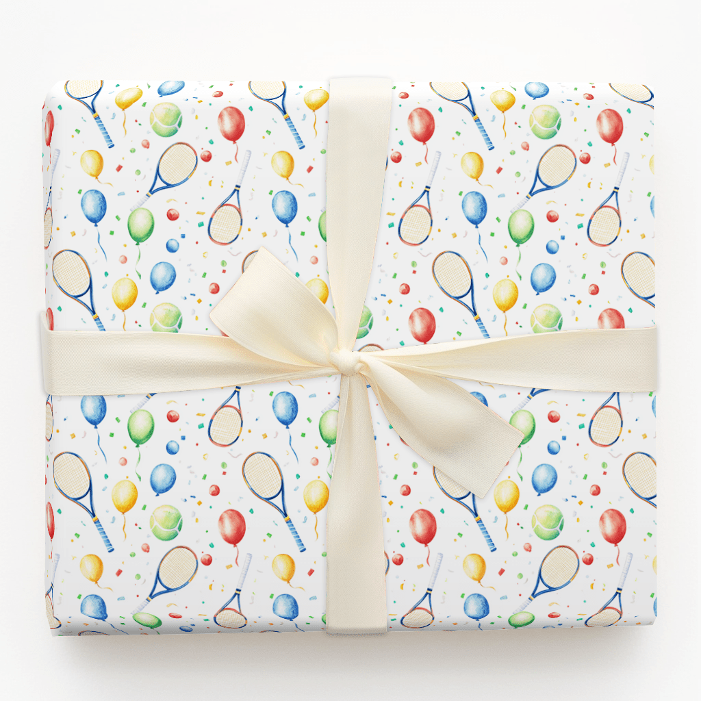 The Best Shot Wrapping Paper: Tennis Sports Gift Wrap Wrapping Paper ...