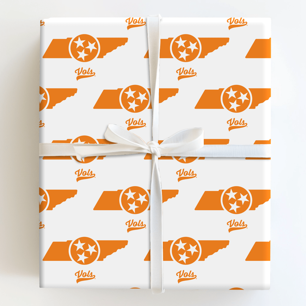 Stars of Tennessee Wrapping Paper: SEC Collegiate Gift Wrap Wrapping ...