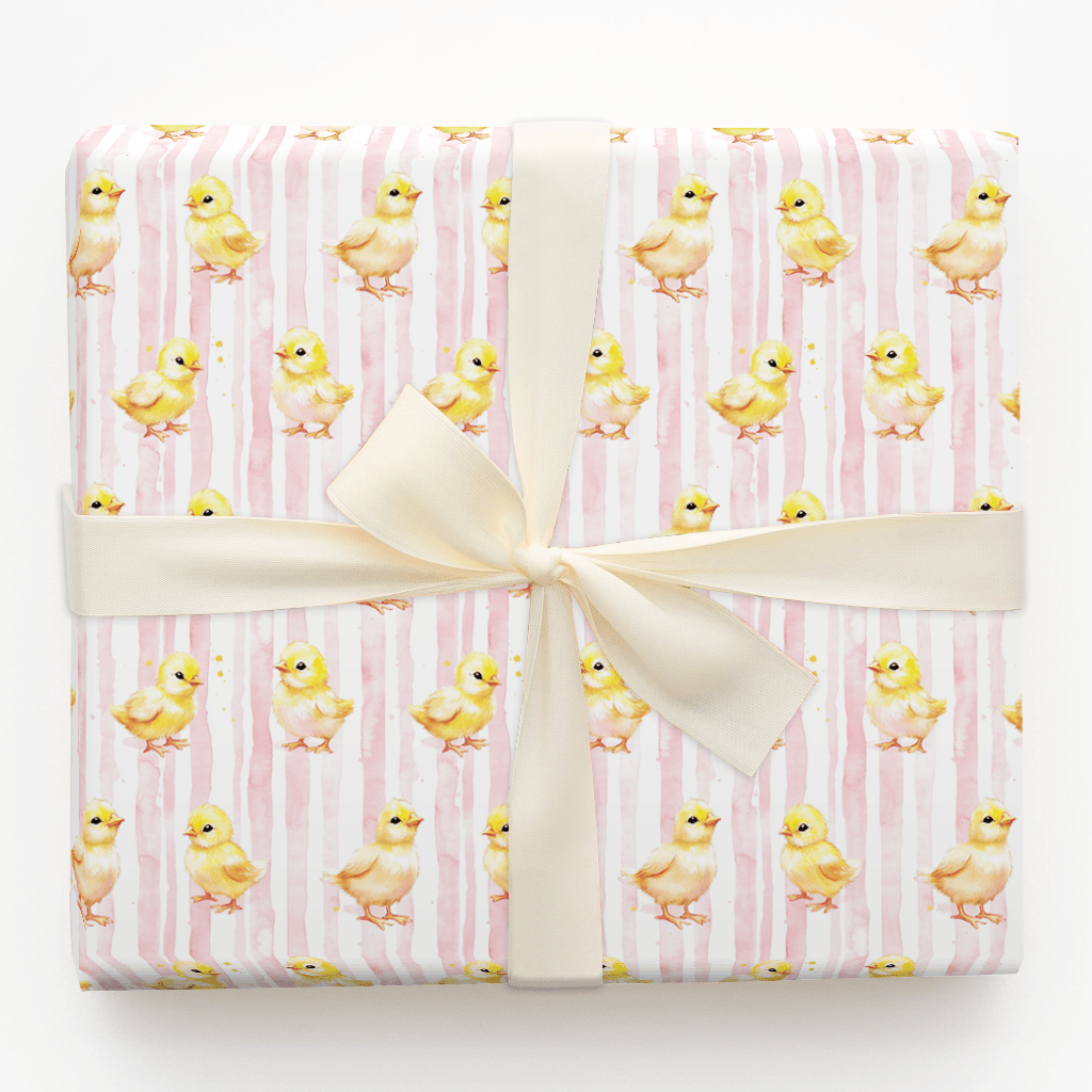 Little Peep Show Wrapping Paper: Easter Chick Gift Wrap – Aspen & Arlo