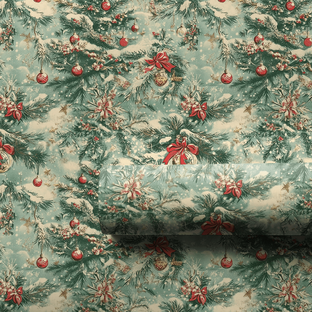 Josephine Winter Wrapping Paper: Christmas Holiday Gift Wrap – Aspen & Arlo