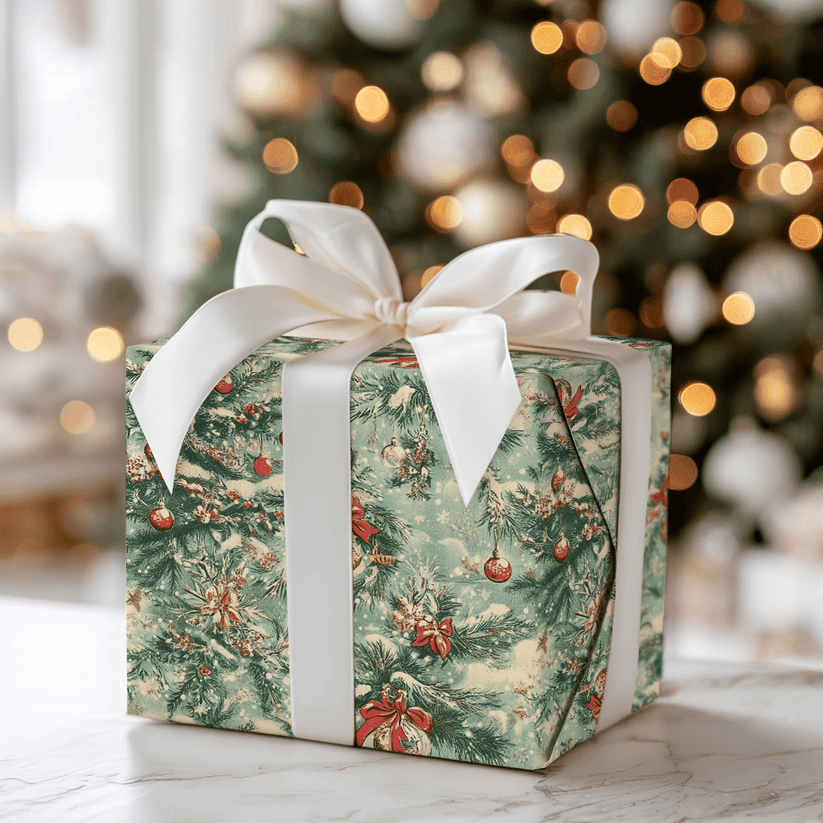 Josephine Winter Wrapping Paper: Christmas Holiday Gift Wrap Wrapping ...