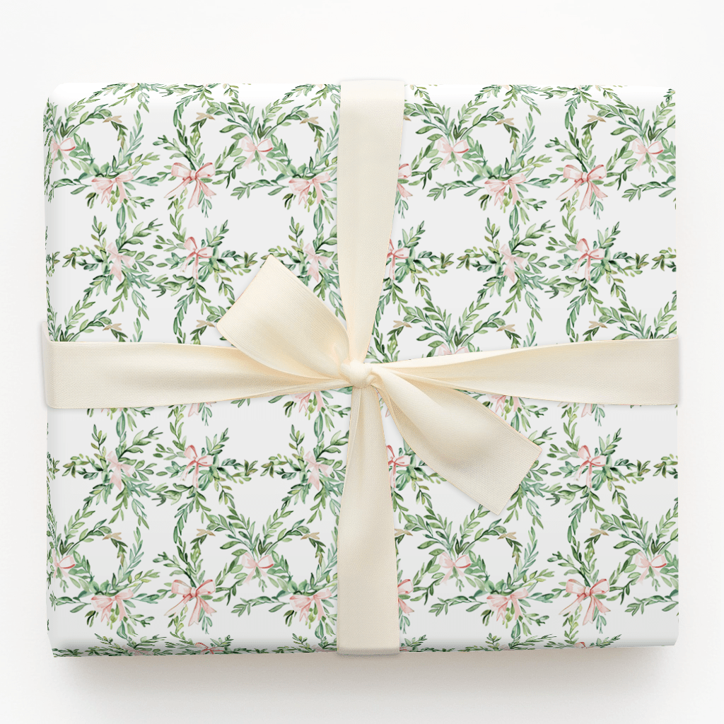 Love Me Tender Wrapping Paper: Floral Christmas Gift Wrap – Aspen & Arlo
