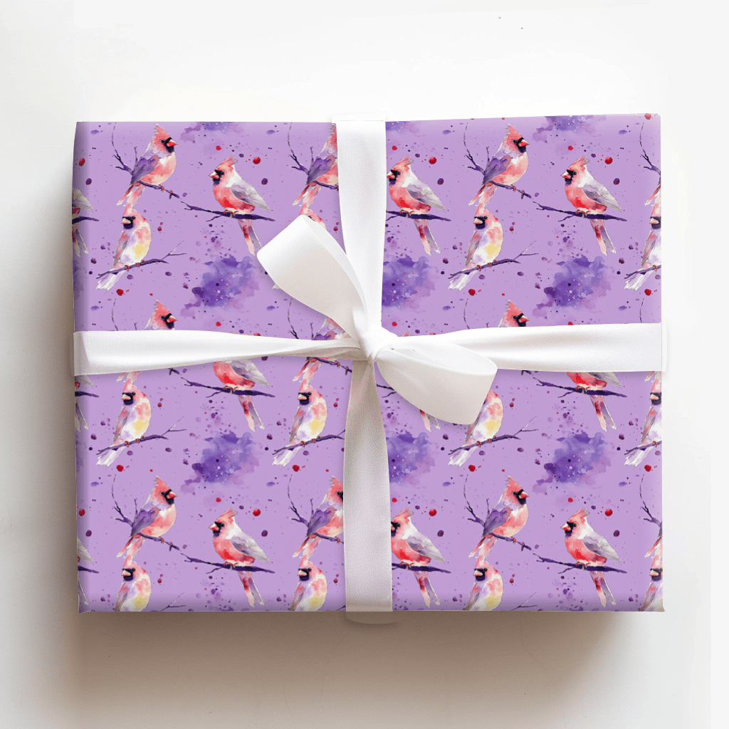 Judy Sweep Cardinal Wrapping Paper: Bird Gift Wrap for Graduation and ...