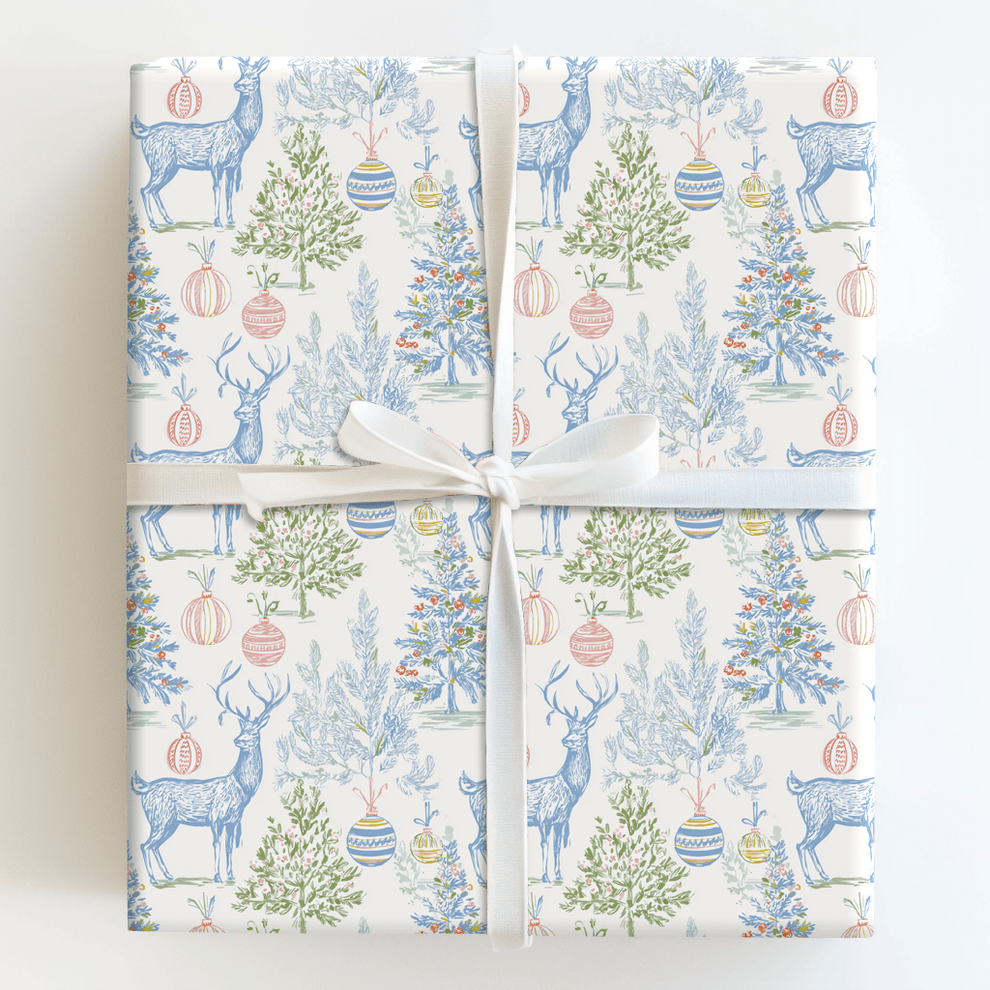 Dear Deer Wrapping Paper: Christmas Deer Gift Wrap Wrapping Paper ...