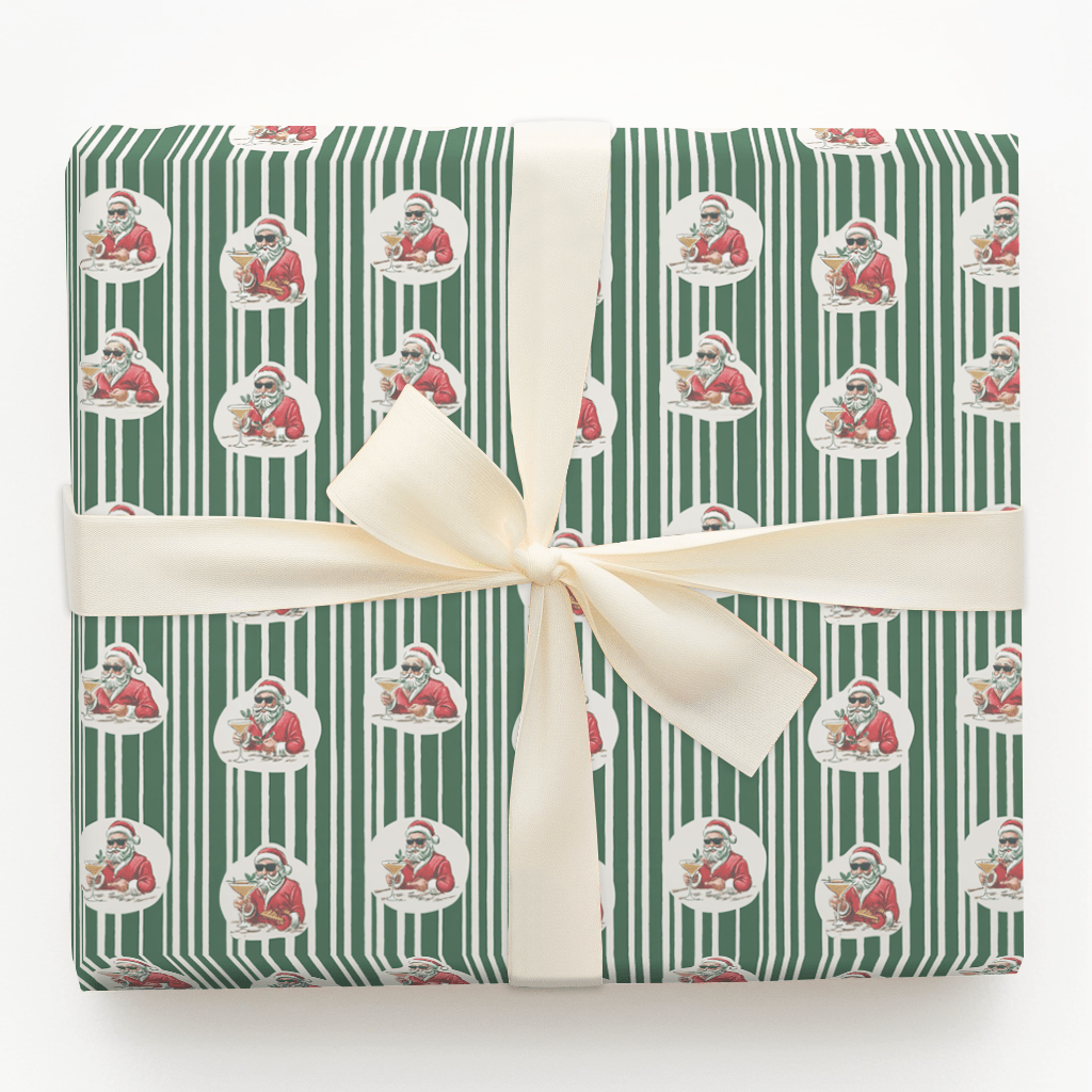 Juice and Jolly Wrapping Paper: Christmas Alcohol Gift Wrap – Aspen & Arlo