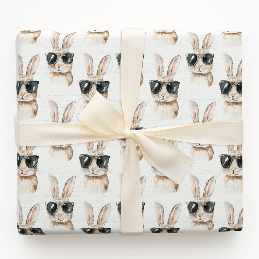 Hoppy Go Lucky Wrapping Paper: Bunny Easter Gift Wrap – Aspen & Arlo