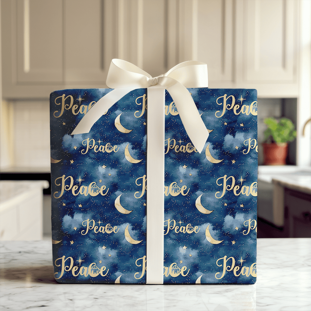 O Night Divine Wrapping Paper: Christmas Nativity Gift Wrap Wrapping ...