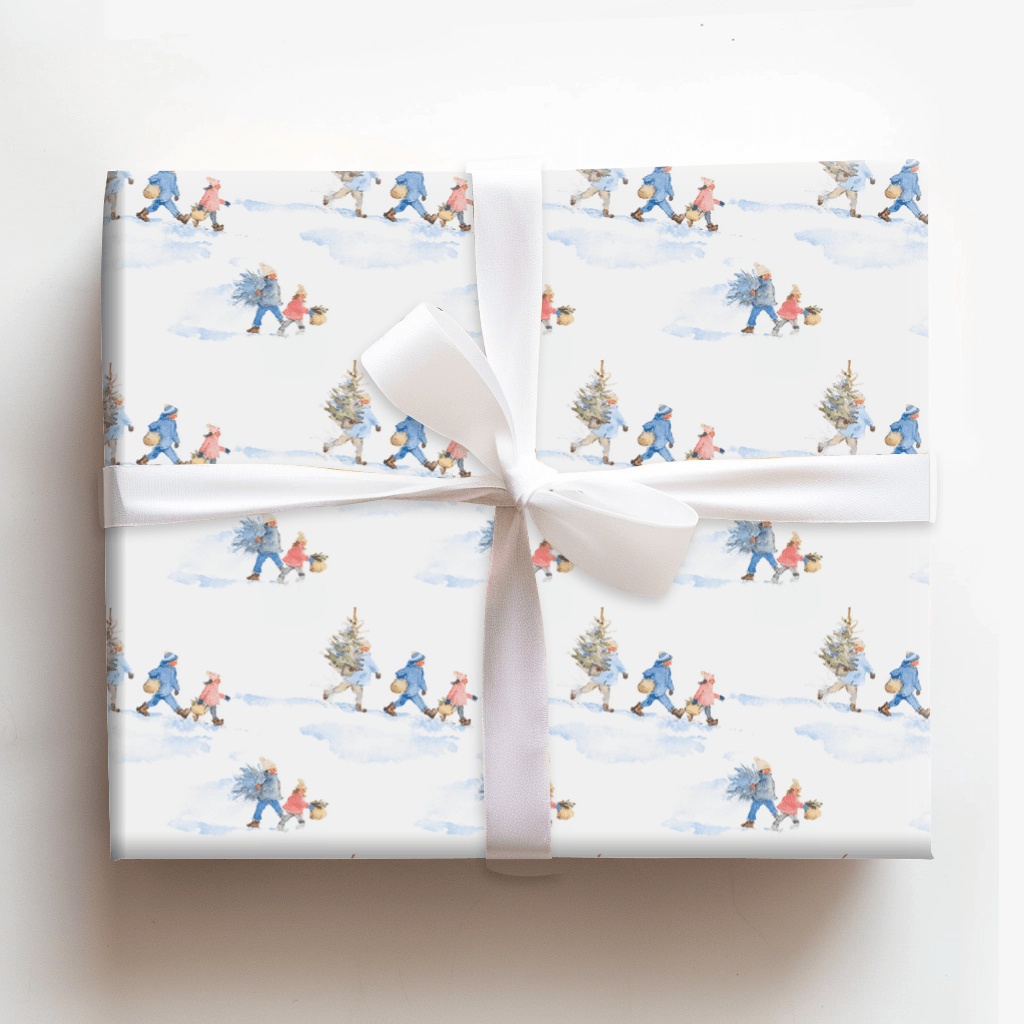 Tree Haul Wrapping Paper: Christmas Gift Wrap for Kids Wrapping Paper ...