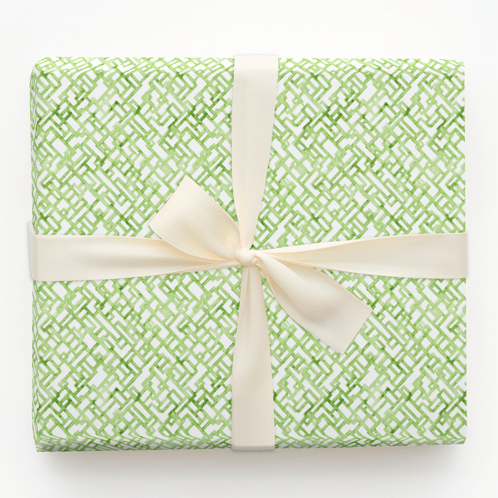 Green Keys Wrapping Paper: Chinoiserie Home Decor Gift Wrap Wrapping ...