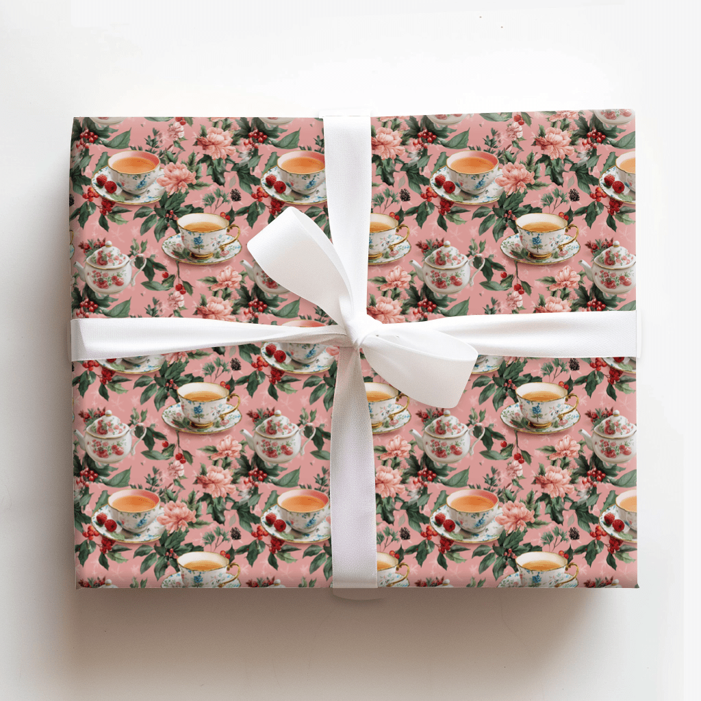 Holiday Tea Wrapping Paper – Aspen & Arlo Gift Wrap