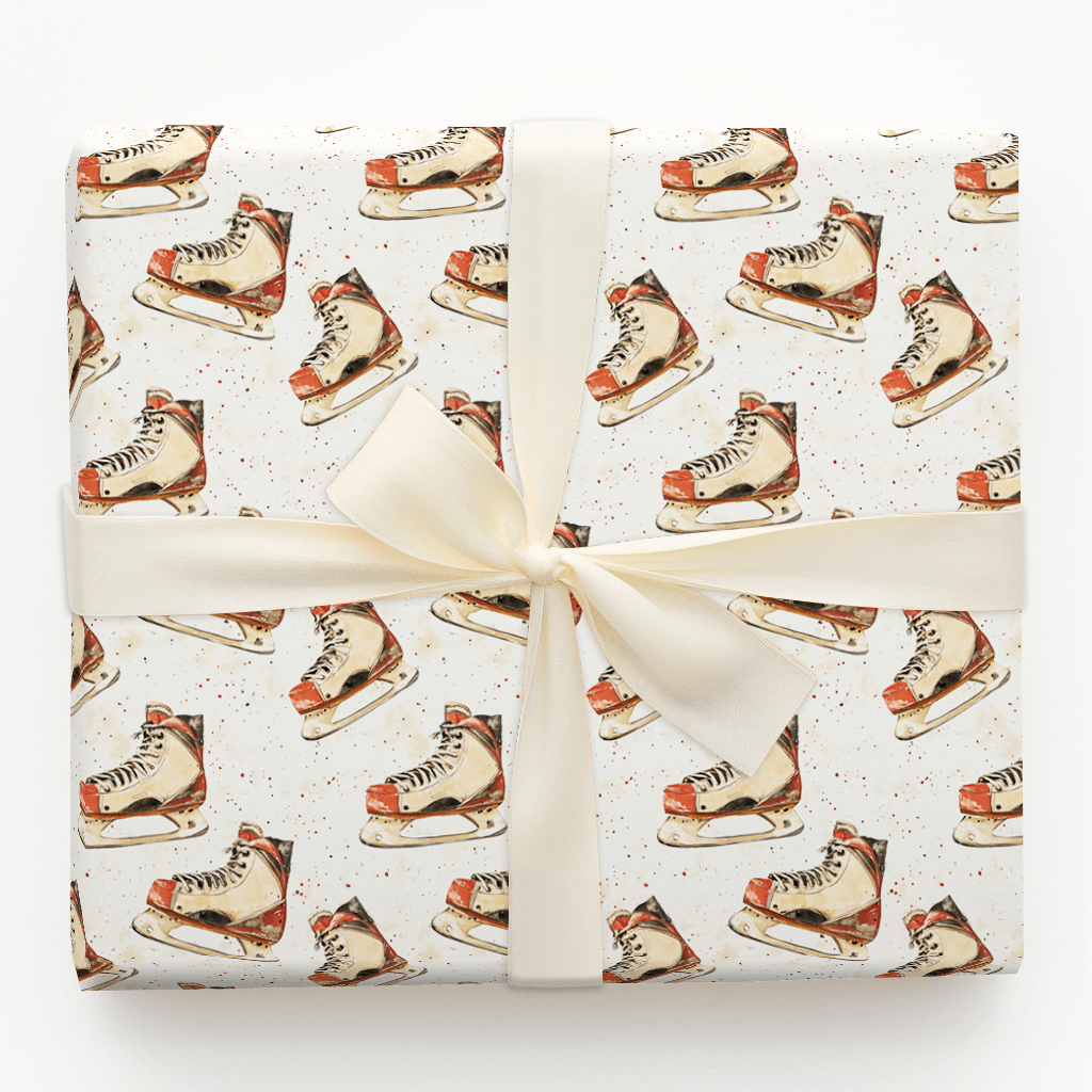 Breakaway Boone Wrapping Paper: Hockey Birthday Gift Wrap for Boys ...
