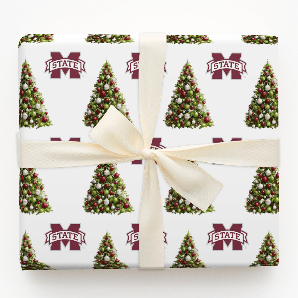 Hail State Fir Wrapping Paper: Mississippi State Gift Wrap – Aspen & Arlo