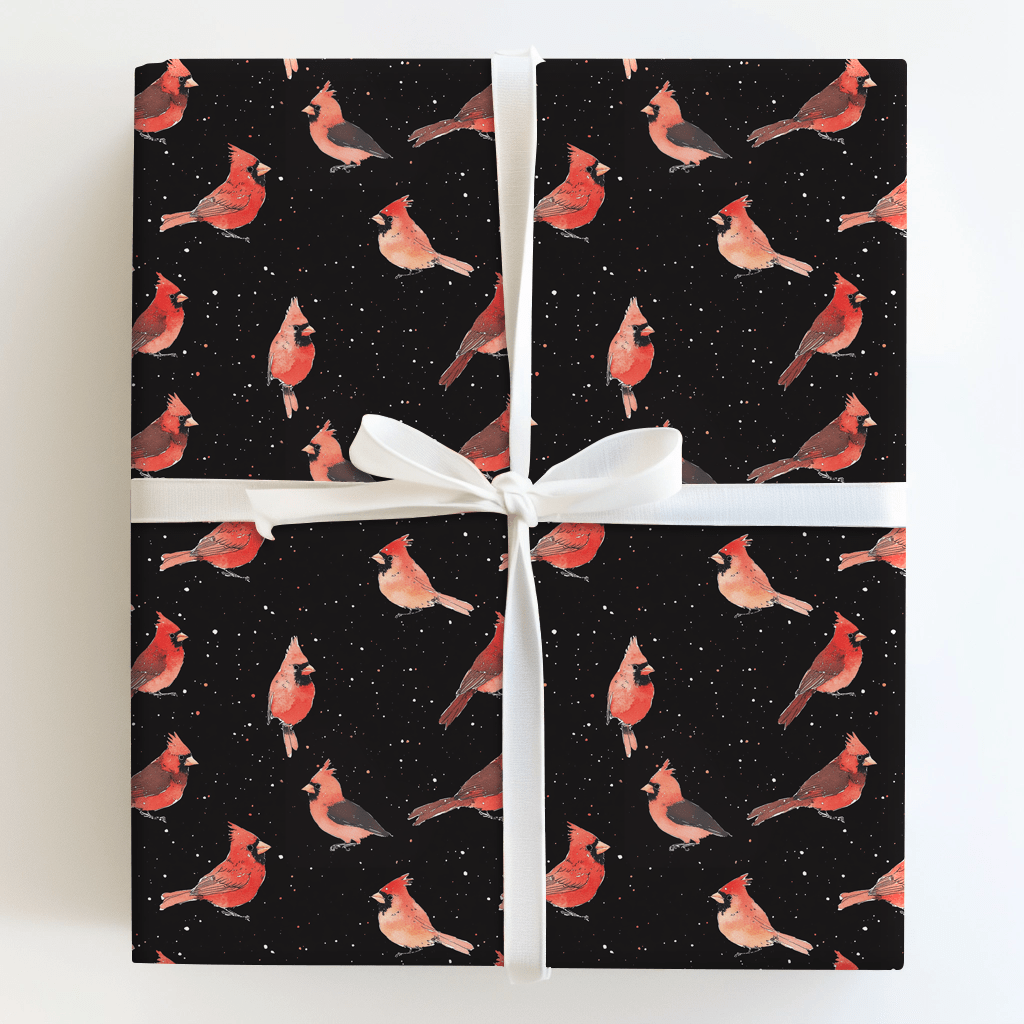 Central Victory Wrapping Paper: Cardinal Bird Gift Wrap for Graduation ...