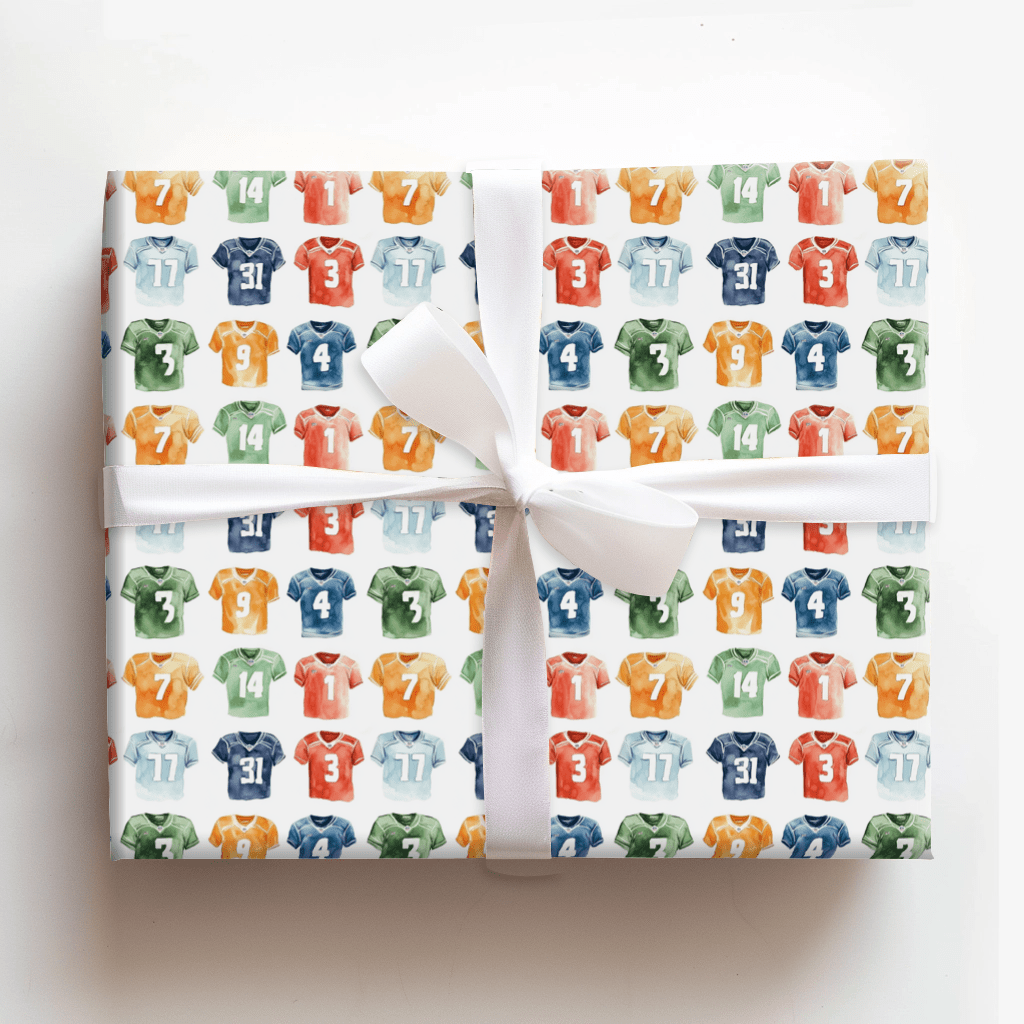 Tunnel Run Wrapping Paper: Football Gift Wrap for Father's Day and ...
