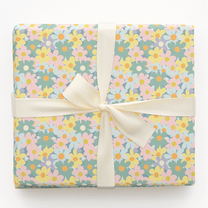 Puff with Power Wrapping Paper: Pink Floral Gift Wrap – Aspen & Arlo
