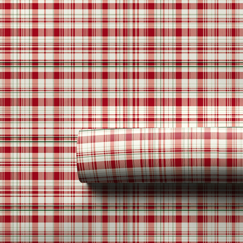 Classic Plaid Wrapping Paper: Red Flannel Gift Wrap Wrapping Paper ...