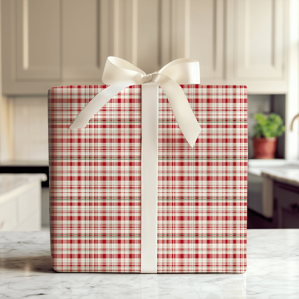 Classic Plaid Wrapping Paper: Red Flannel Gift Wrap – Aspen & Arlo