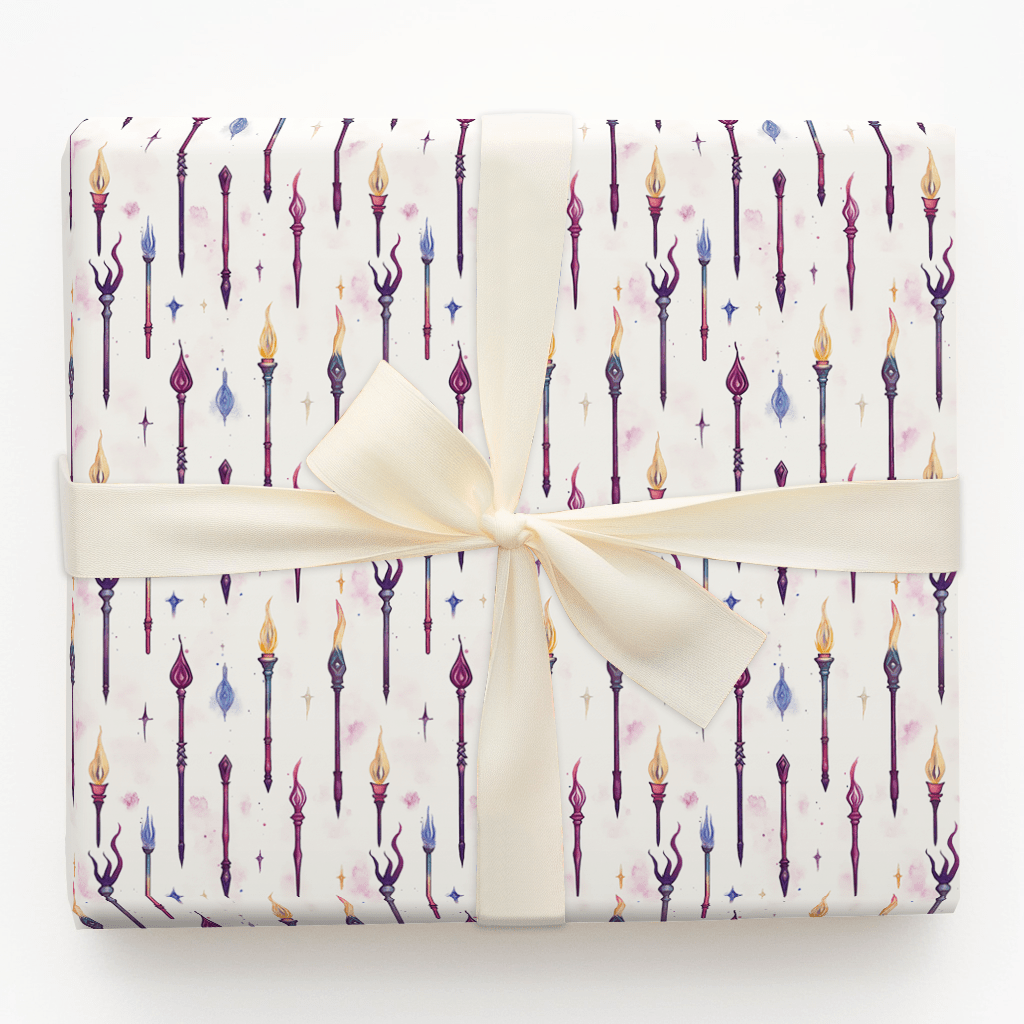 Spell Focus Wrapping Paper: DND Fantasy Gift Wrap for Magic Lovers ...