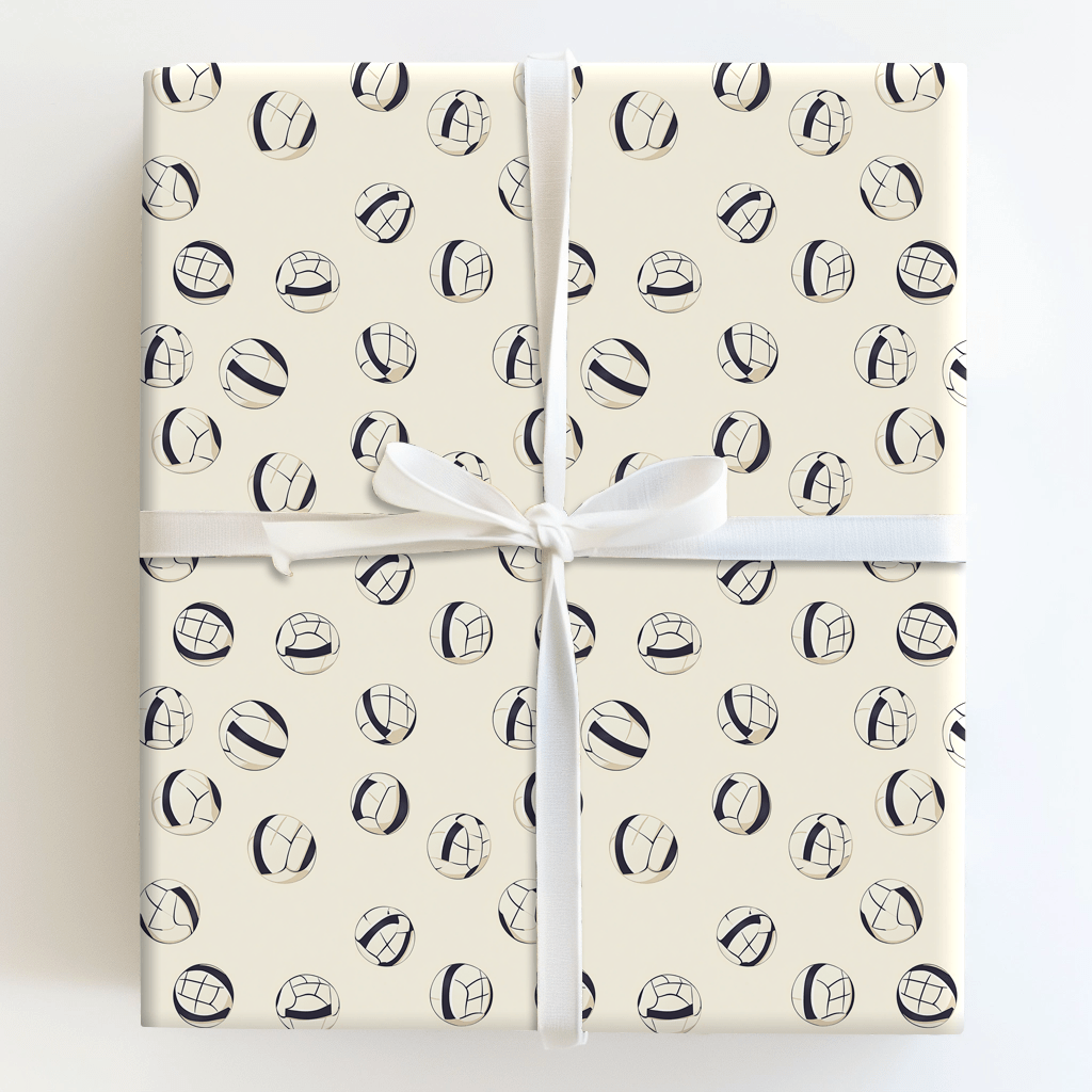 Hit it High Wrapping Paper: Volleyball Sports Gift Wrap – Aspen & Arlo