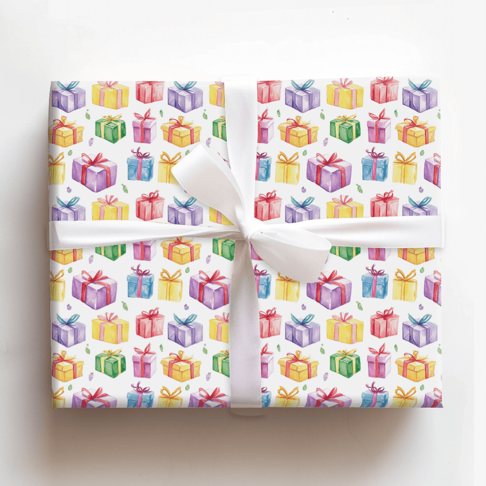 Presents Galore Wrapping Paper: Birthday Gift Wrap for Boys and Girls ...