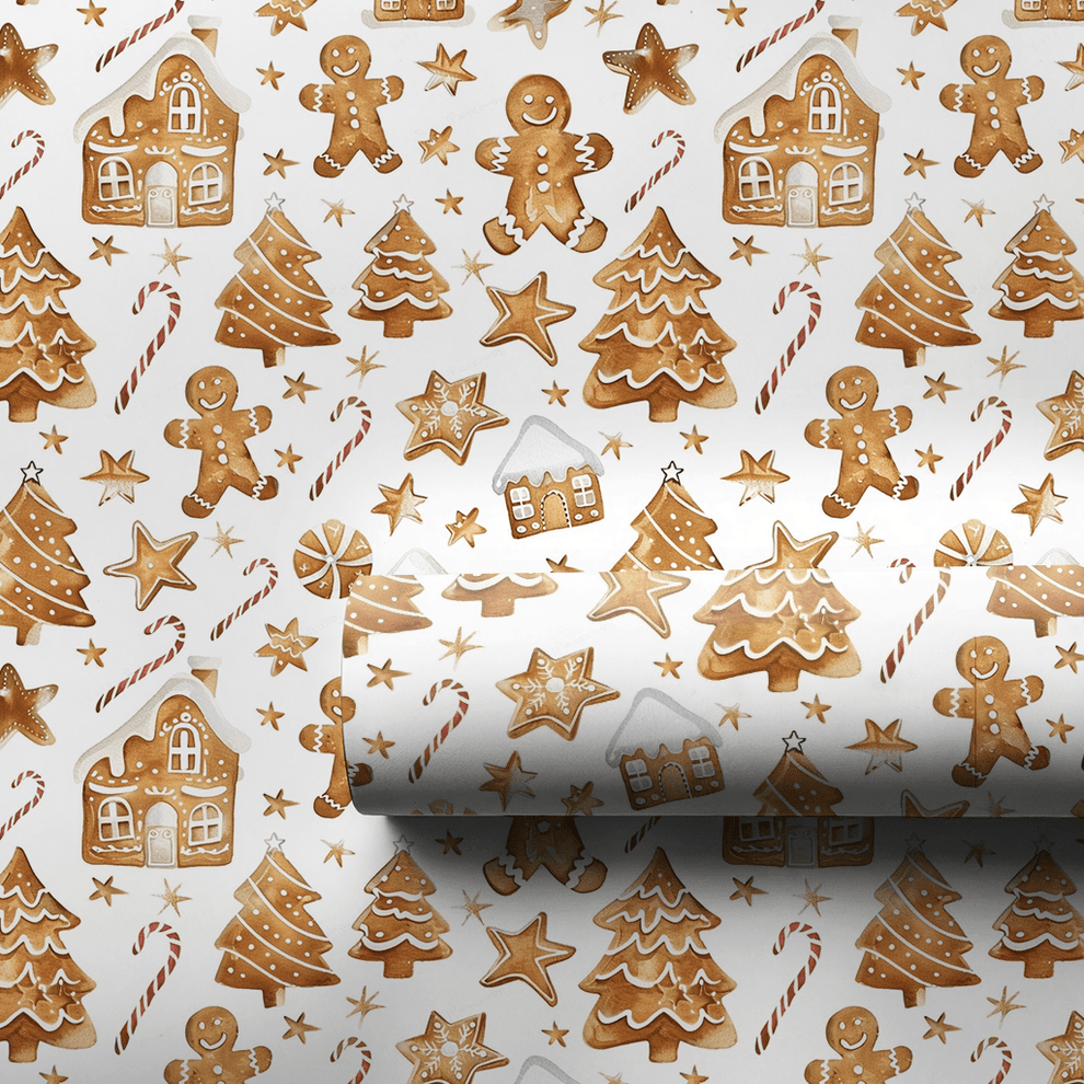 Holiday Sugar Wrapping Paper: Christmas Cookie Gift Wrap – Aspen & Arlo