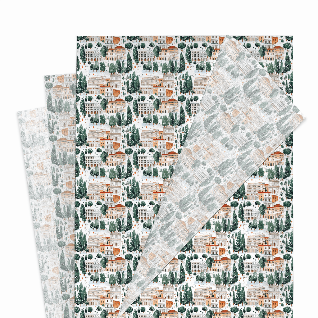 Roman Holiday Tissue Paper Wrapping Paper – Aspen & Arlo Gift Wrap