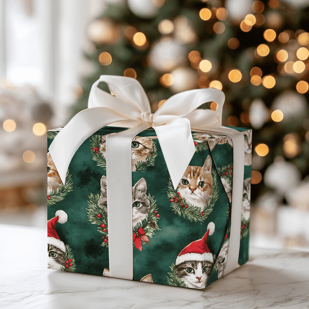 Catnipped Wrapping Paper: Cat Christmas Gift Wrap – Aspen & Arlo