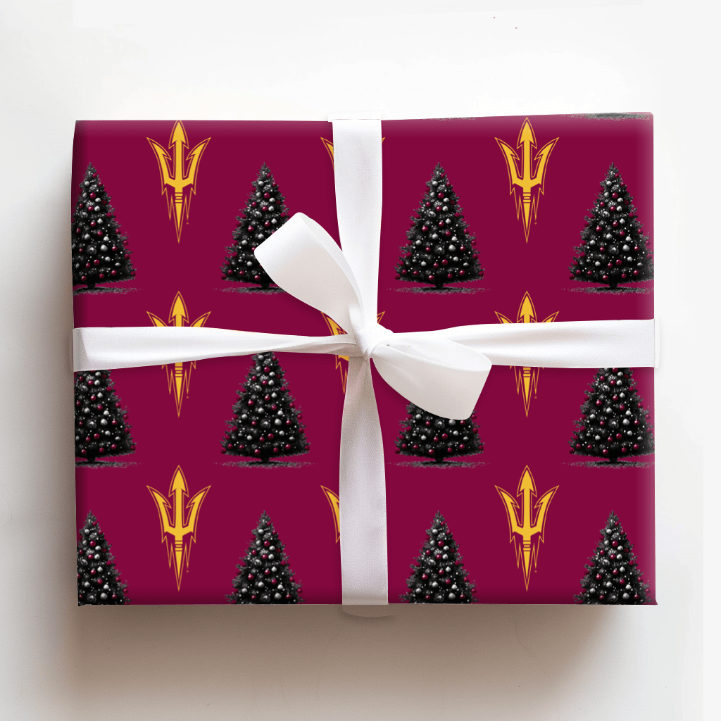 Fork & Fir Arizona State Wrapping Paper: Christmas Gift Wrap for Fans ...