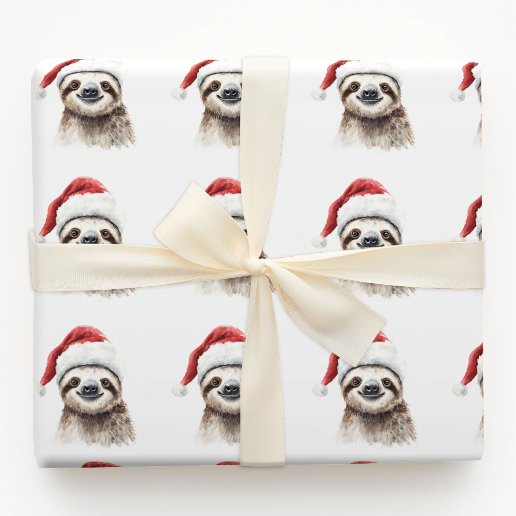 Pura Vida Christmas Wrapping Paper: Sloth Gift Wrap for Animal Lovers ...