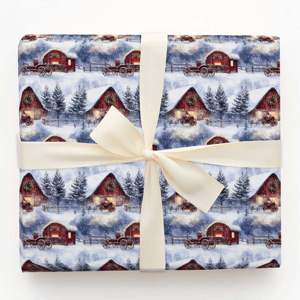 Rustic Noel Wrapping Paper: Vintage Christmas Gift Wrap for Country Decor Wrapping Paper – Aspen ...