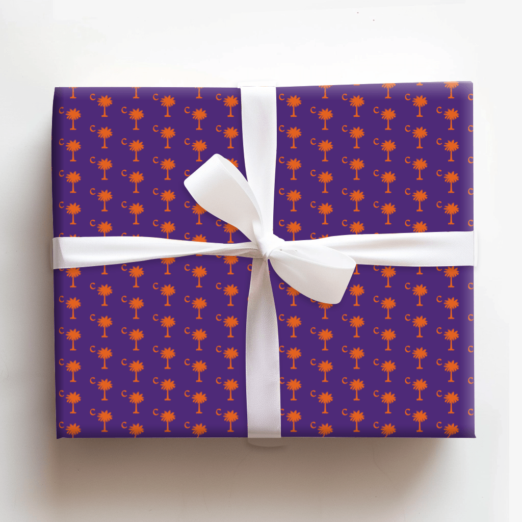 Palmetto Pitch Wrapping Paper: Clemson Gift Wrap – Aspen & Arlo