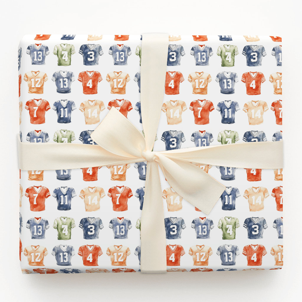 Ready to Bowl Wrapping Paper: Football Game Gift Wrap for Father's Day ...